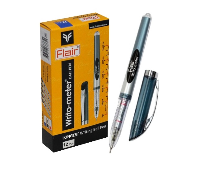 Ручка кулькова Flair Writometer Чорна - Кулькові ручки - Канцтовари для ...